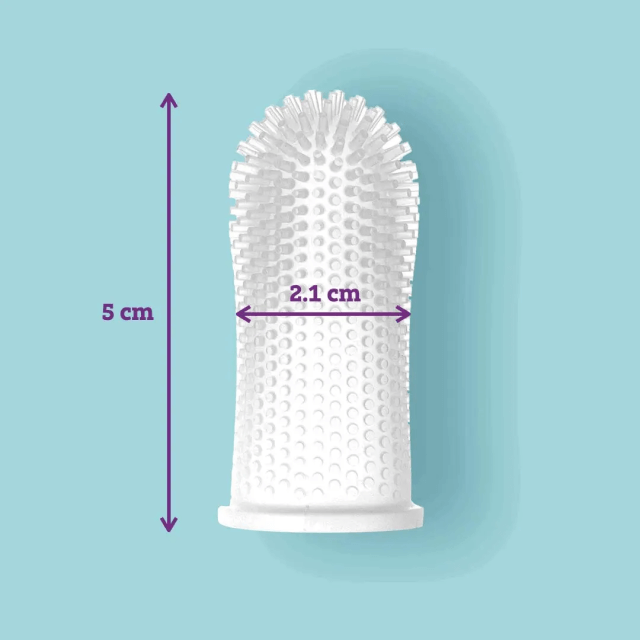 Periuta de dinti degetar 360° din silicon pentru gingii bebe, Empria ...